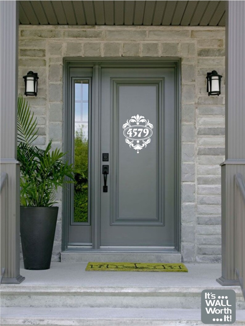 Address Vinyl Door Decal Door Address Decal - Etsy