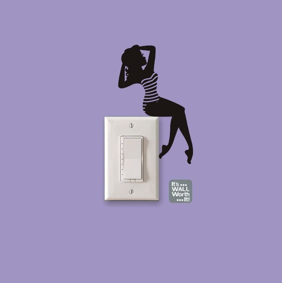 Pin up Girl Light Switch Vinyl Decal - Etsy
