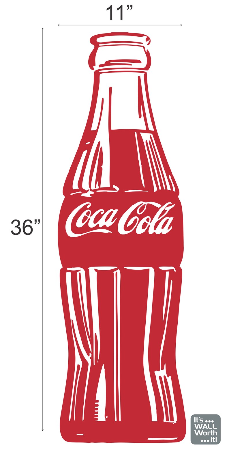 Retro Coke Bottle Vinyl Wall Decal Bar Gameroom Kitchen | Etsy