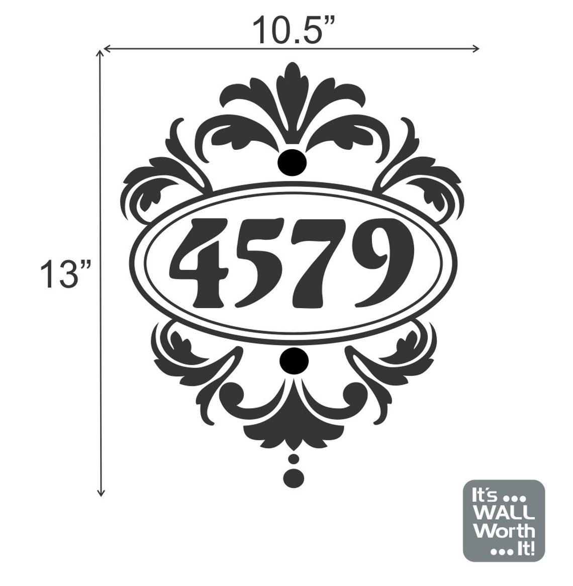 Custom Address Vinyl Decal – Door or Mailbox Number Sticker - Etsy