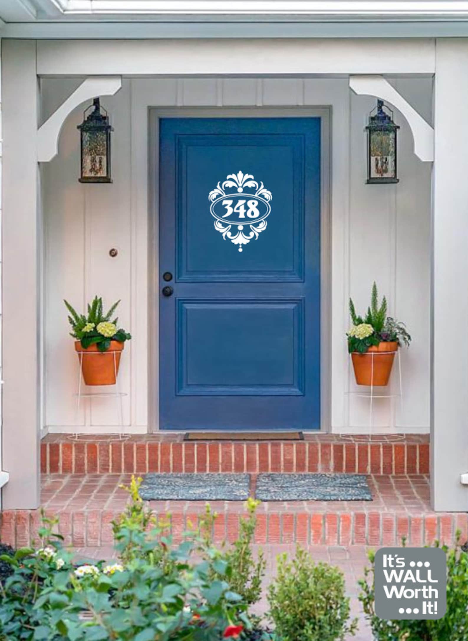 Address Vinyl Door Decal Door Address Decal - Etsy