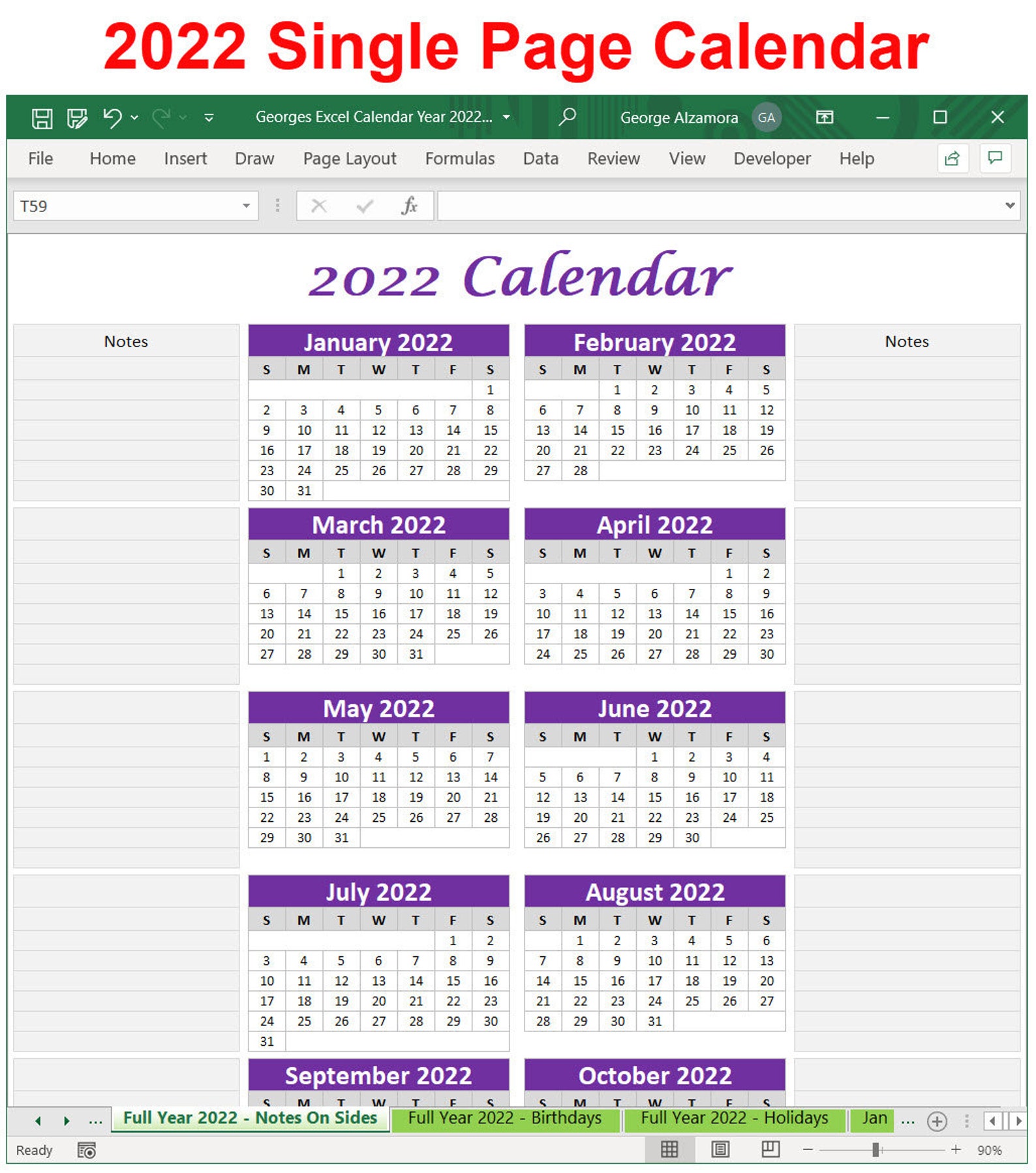 2022 Calendario A o Imprimible Planificador Plantillas De Etsy Images And Photos Finder