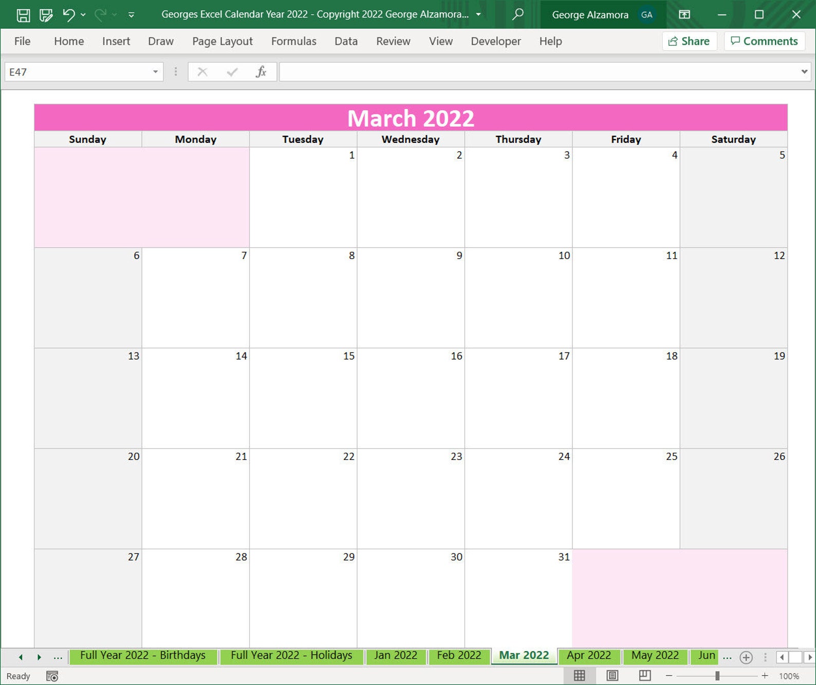2022 Excel Monthly Calendar With Notes Free Printable Templates - Riset 2022 Excel Monthly Calendar With Notes Free Printable Templates - Riset