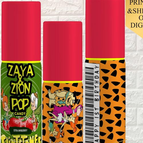 Flintstones Push Pops Flintstones Party Favor Flintstones - Etsy
