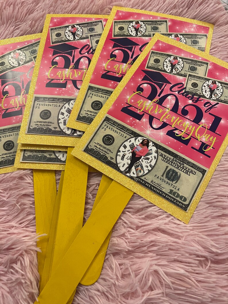 Graduation Fans Custom Graduation Photo Fans Face Fans - Etsy