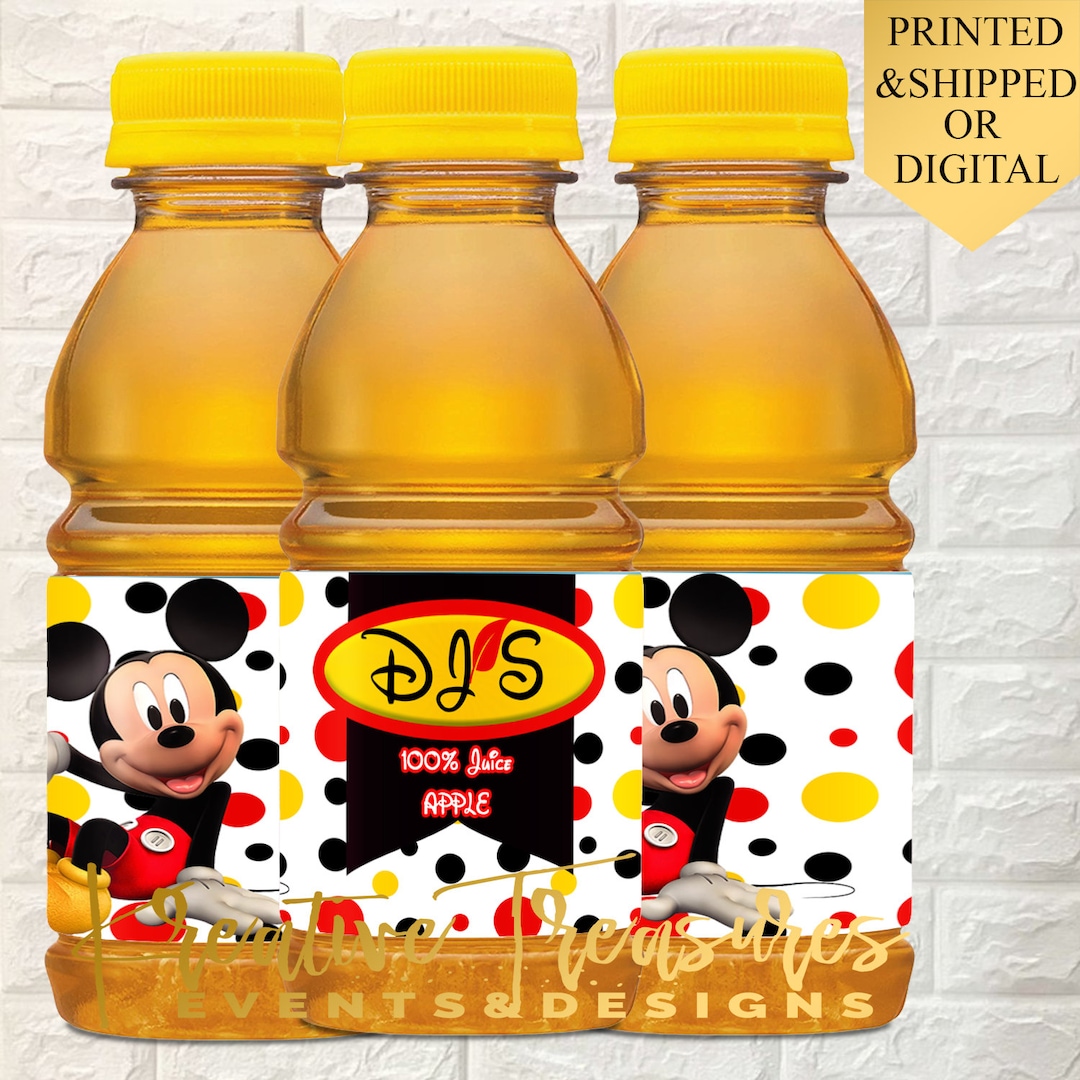 Custom Drink Labels Water Bottle Labels Water Bottle Tags Apple Juice ...