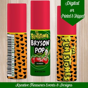 Flintstones Push Pops, Flintstones Party Favor, Flintstones Baby Shower ...