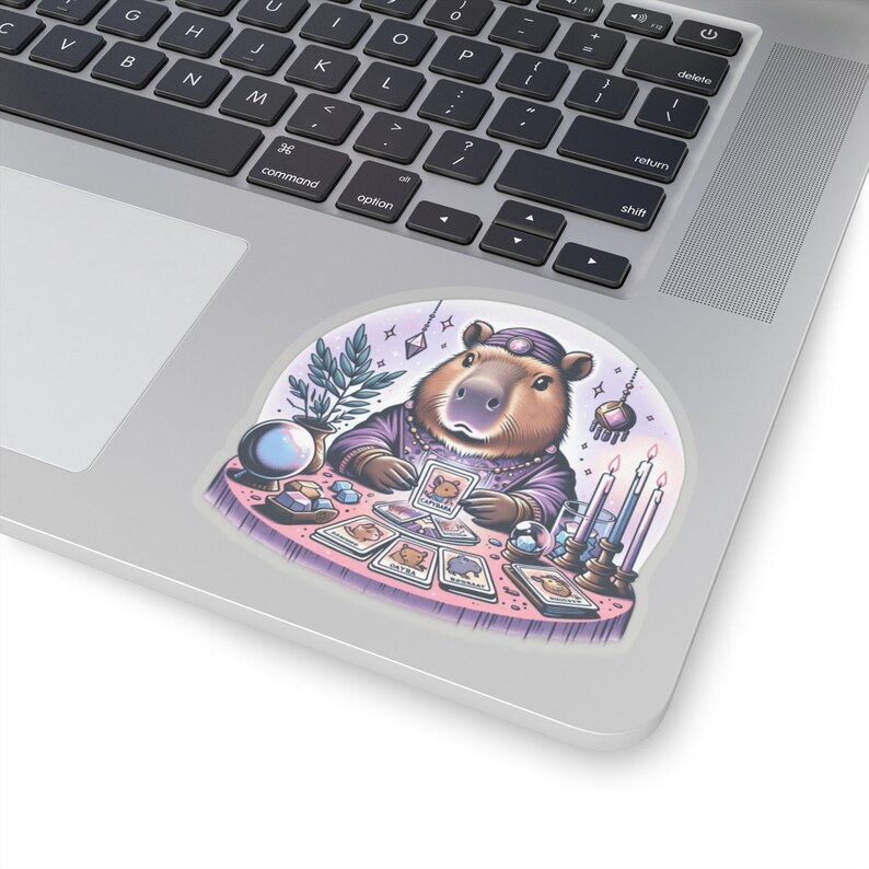 Capybara Sticker Fortune Teller Sticker Witch Aesthetic Vinyl Decals ...