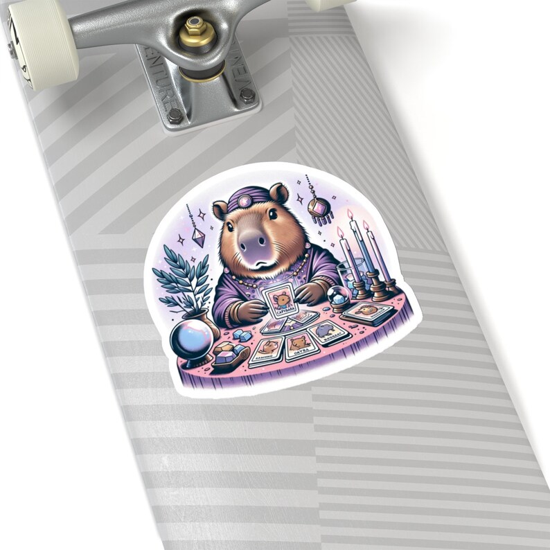 Capybara Sticker Fortune Teller Sticker Witch Aesthetic Vinyl Decals ...
