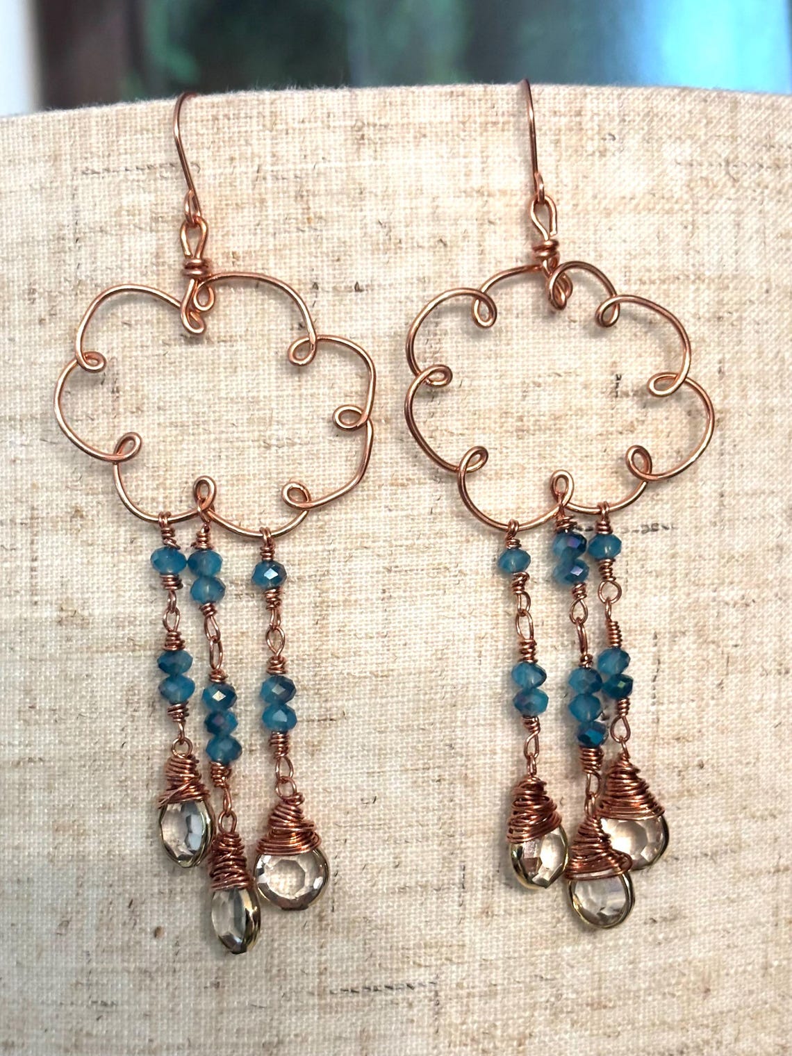Rain Clouds Dangle Drop Earrings, Art Jewelry, Unique Jewelry, Unique ...