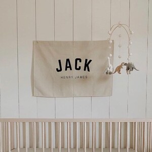 Custom Canvas Name Banner Custom Canvas Wall Hanging Sign - Etsy
