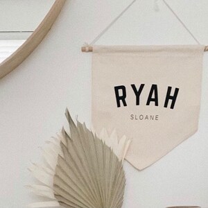 Custom Name Banner | Canvas Banner | Baby Personalized Banner - Etsy