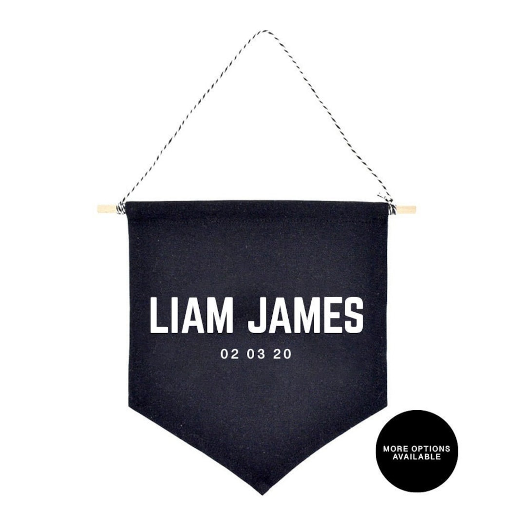 Custom Name Banner Canvas Banner Baby Personalized Banner - Etsy Canada