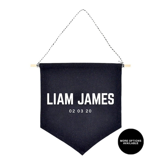 Custom Name Banner Canvas Banner Baby Personalized Banner - Etsy