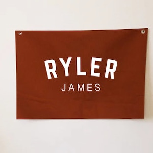 Custom Canvas Name Banner Custom Canvas Wall Hanging Sign - Etsy