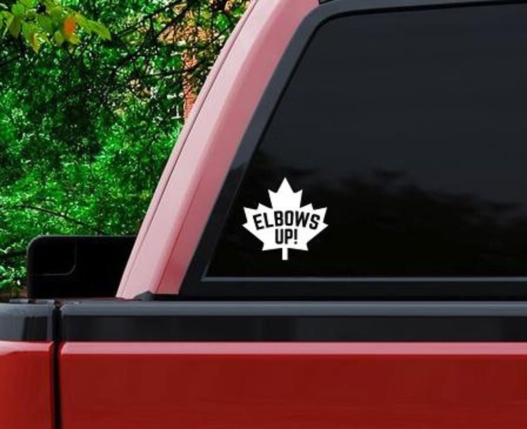 Elbows Up! Canada Maple Leaf Decal - Etsy