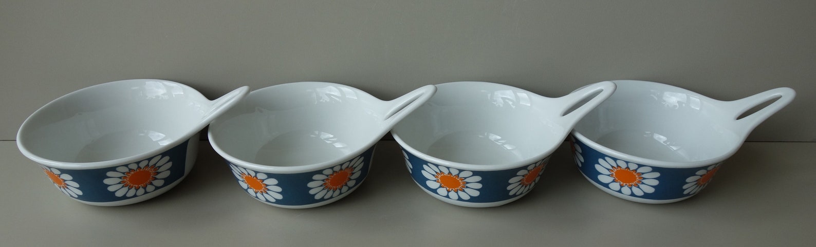 Daisy Vintage Set of 4 Four Small Sauce Pan Pans With Handle - Etsy