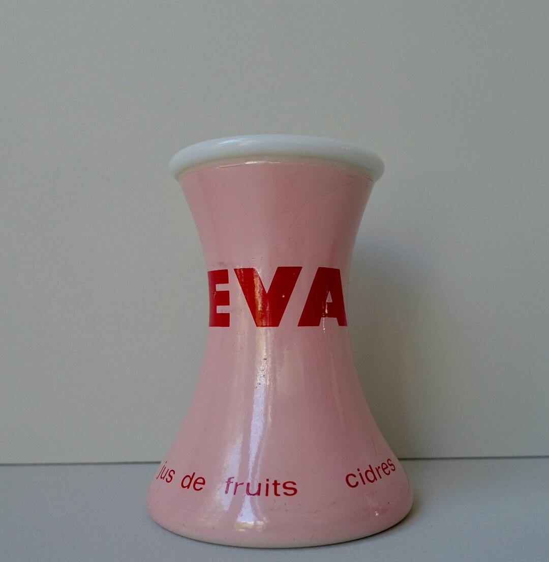 EVA Eva Fruit Juice Very Rare Pink 1960s 1970s Vintage Straw ...