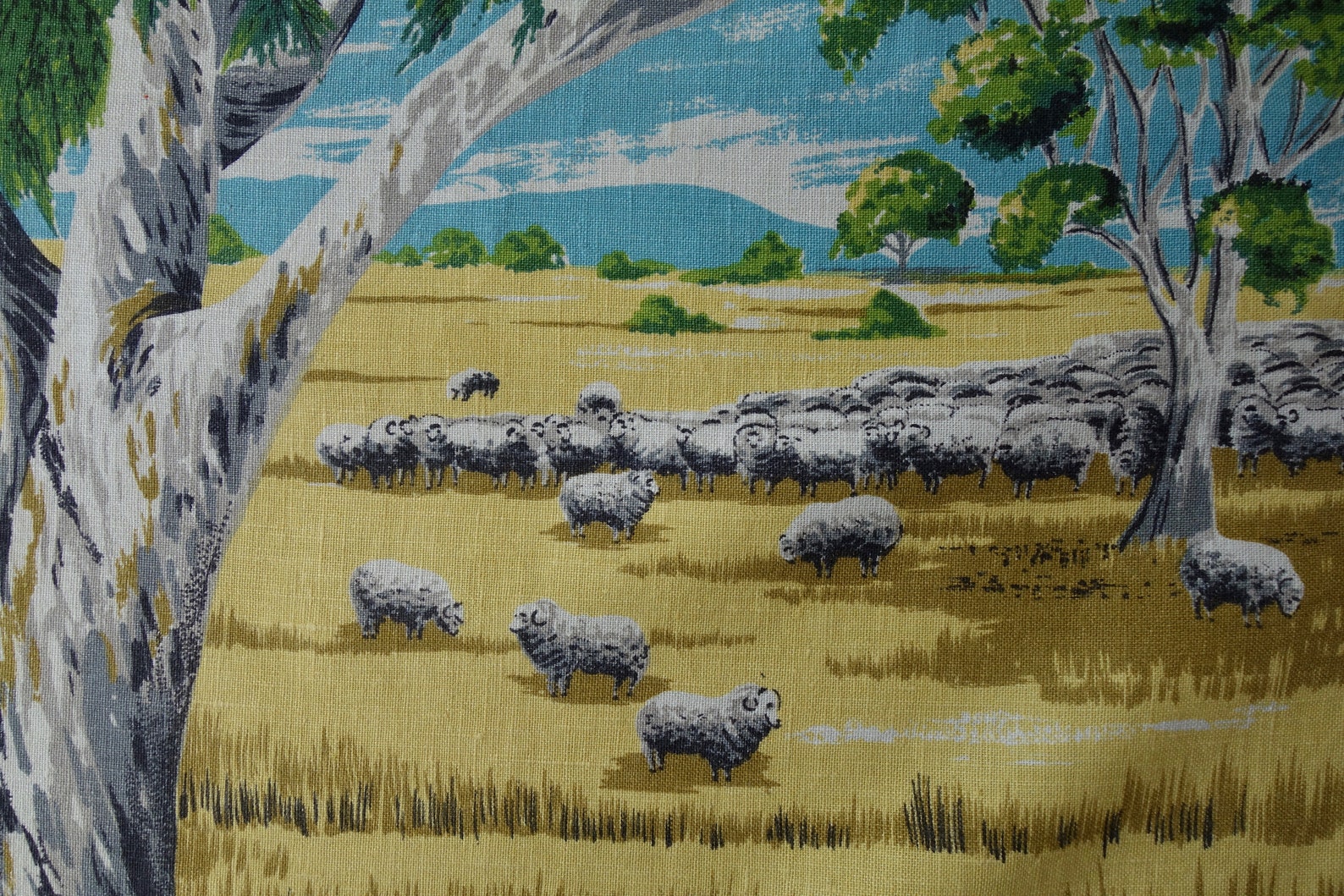 Vintage Rare Promotional Travel Poster on Linen Wall Decor | Etsy