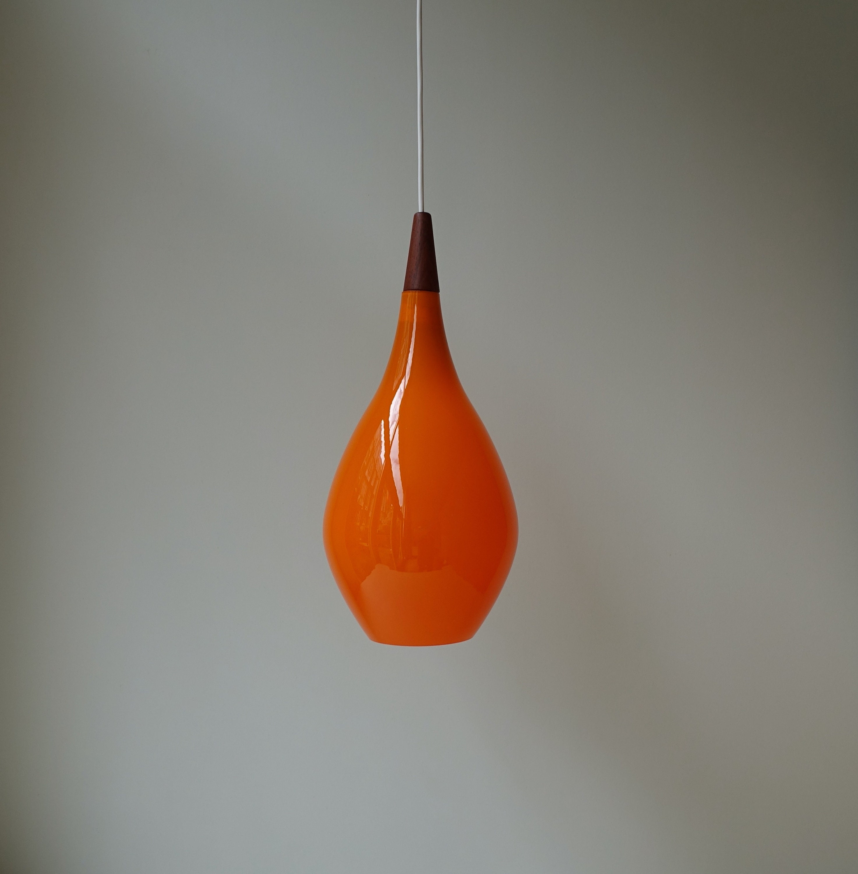 Holmegaard Excellent Condition 1960s Large Drop Shape Cased Glass ...