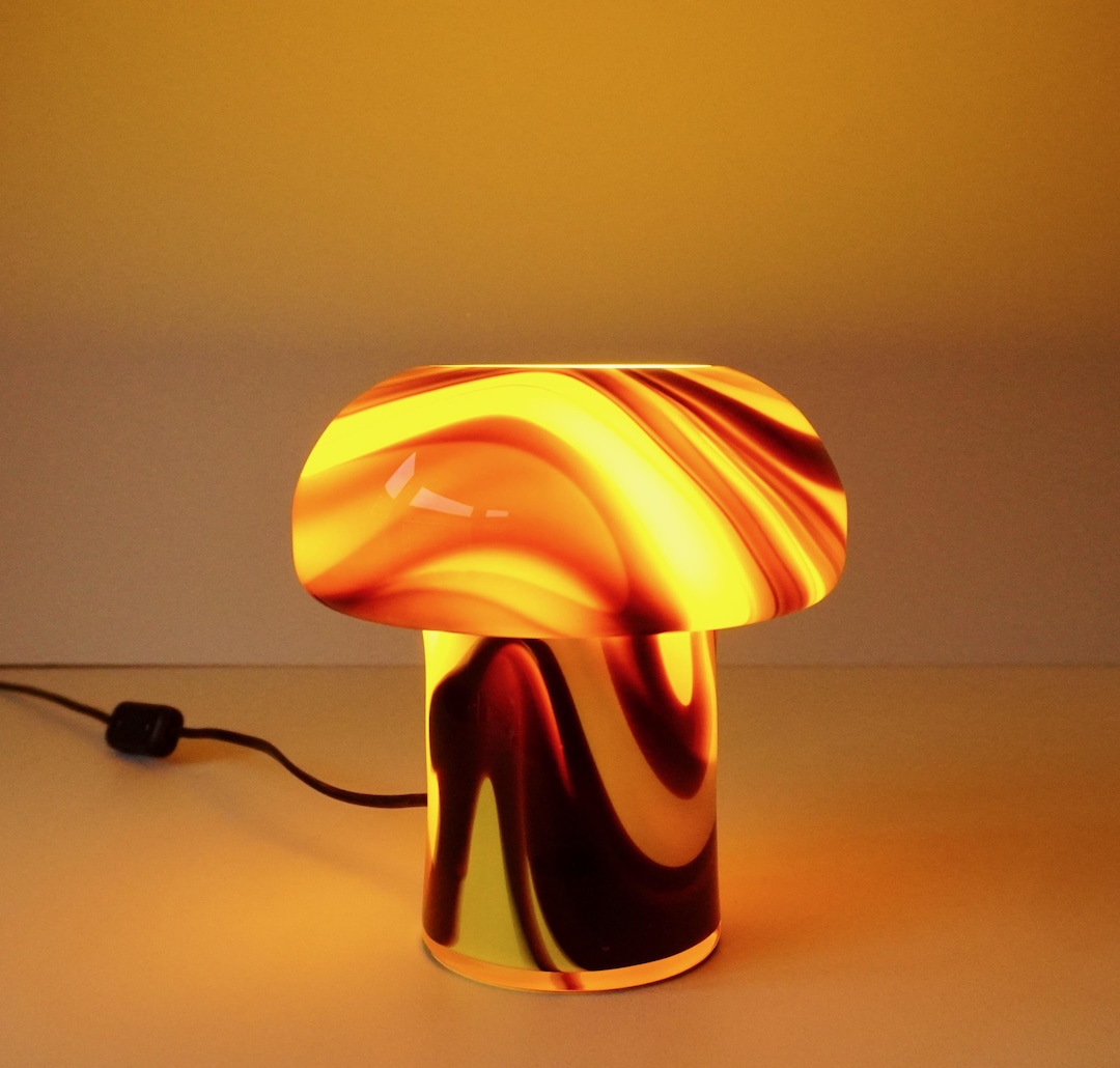 Carlo Moretti Venetian Murano Table Lamp Mouth Blown Hand Made Glass ...