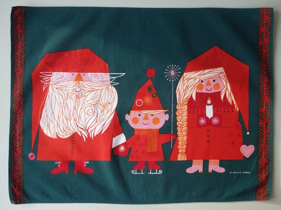 Rare Al Eklund for STOBO Swedish Vintage Textile Art Print | Etsy