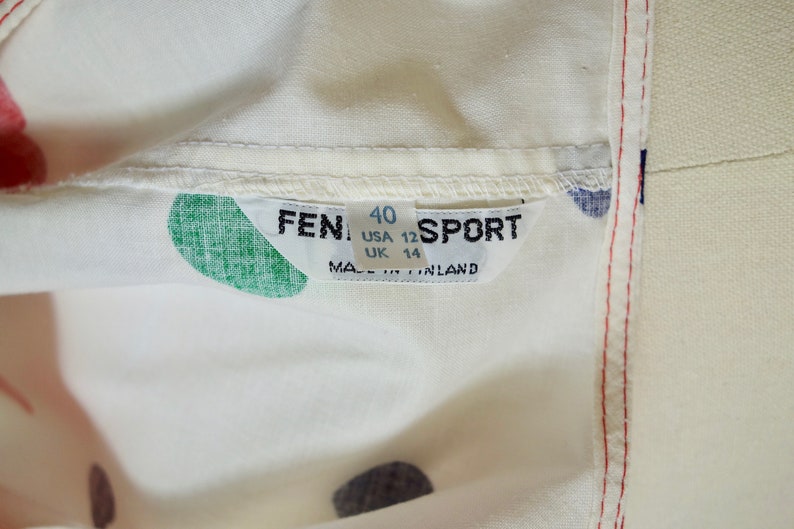 Fenno Sport Finland Summer Dress Long Colors Dots Action Painting ...