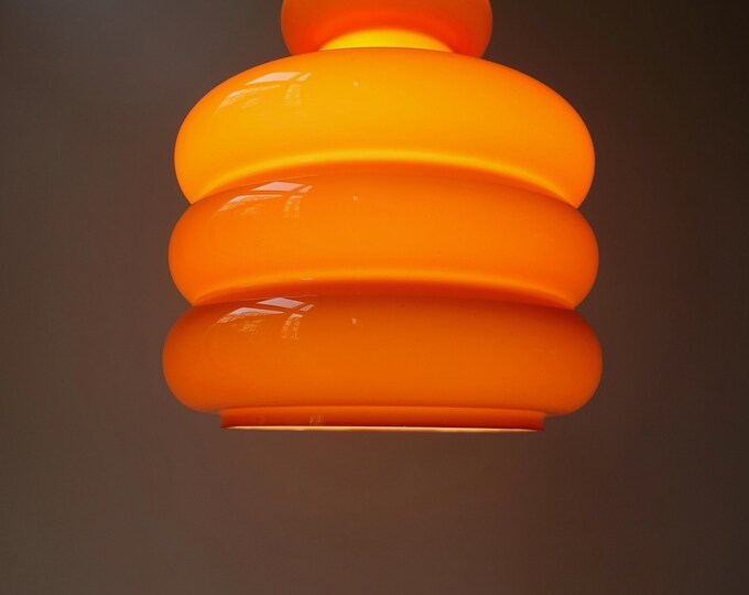 Rare Caramel Brown Hooped Curved Layered Design Philips Edited Glass ...