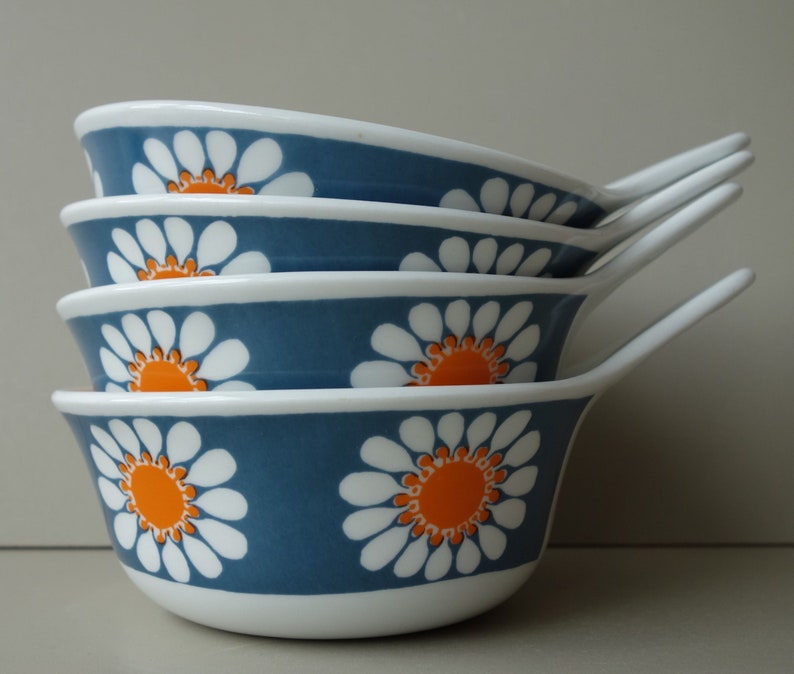 Daisy Vintage Set of 4 Four Small Sauce Pan Pans With Handle - Etsy