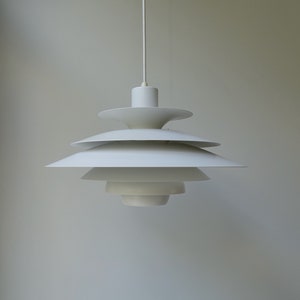 Jeka Metaltryk Large White Danish Design Multi Layered Discs Lamp ...