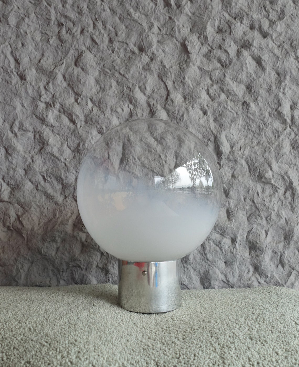 Space Age Large Ball Shaped Glass Table Desk Lamp Light - Etsy