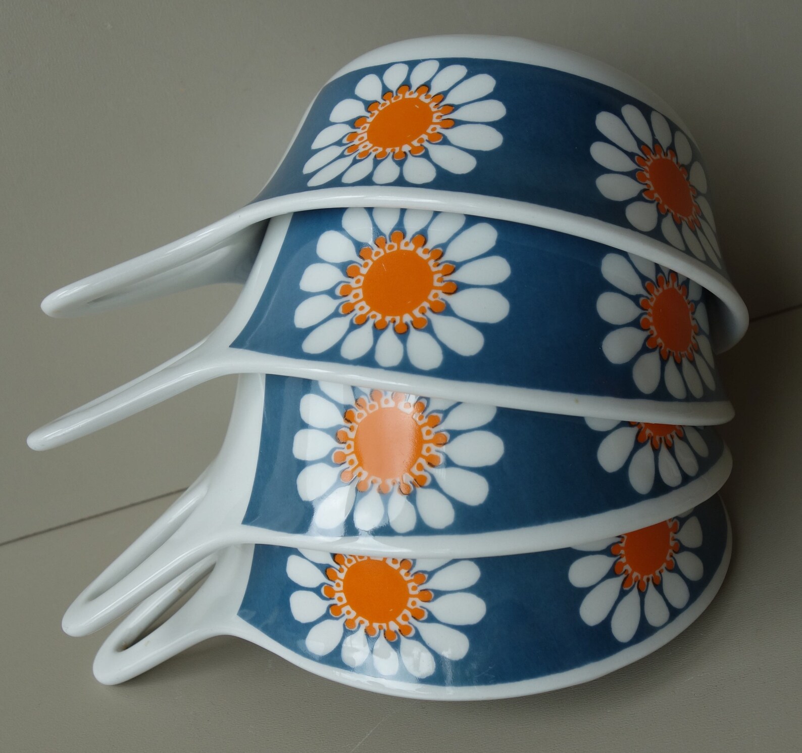 Daisy Vintage Set of 4 Four Small Sauce Pan Pans With Handle - Etsy