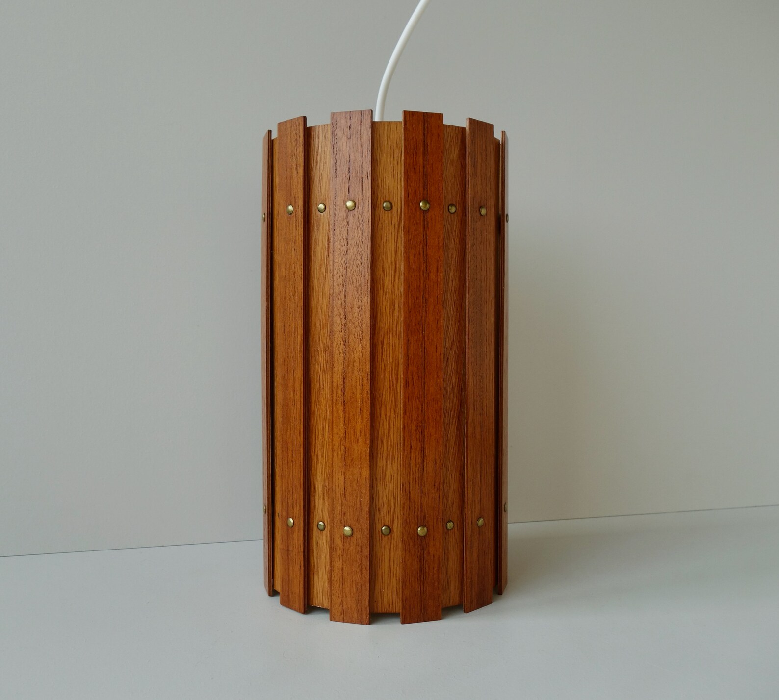 Exceptional Rare Model Teak Plywood Wooden Slats & Brass - Etsy