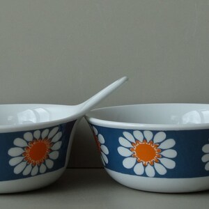 Daisy Vintage Set of 4 Four Small Sauce Pan Pans With Handle Figgjo ...