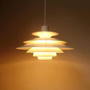 Jeka Metaltryk Large White Danish Design Multi Layered Discs Lamp ...