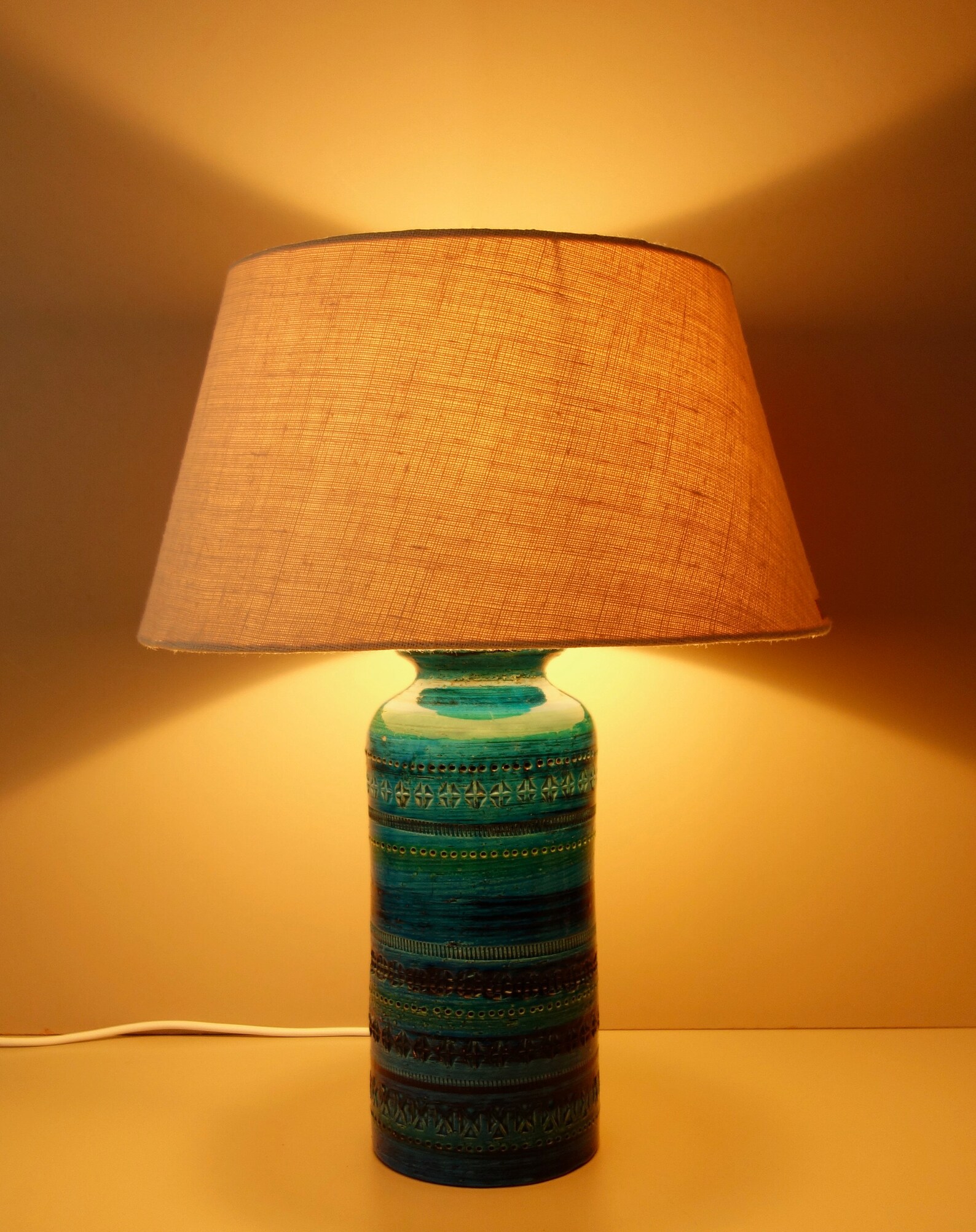 Vintage Original Large XL Table Lamp Aldo Londi Bitossi Rimini | Etsy