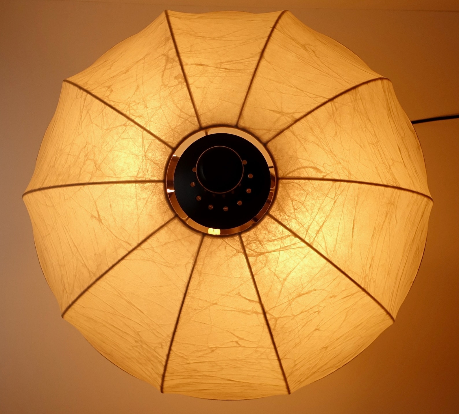 Stunning & Rare Very Large XXL Umbrella Shaped Cocoon Shade Table Lamp ...