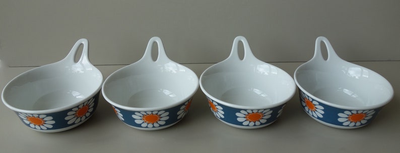 Daisy Vintage Set of 4 Four Small Sauce Pan Pans With Handle - Etsy