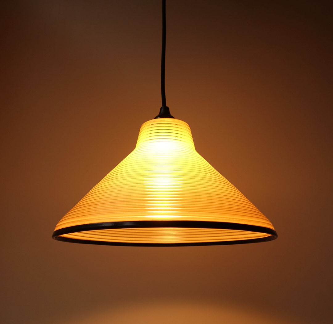 Hat Shaped Vintage Small Light-weight Rotaflex Corrugated Two Bi Color ...