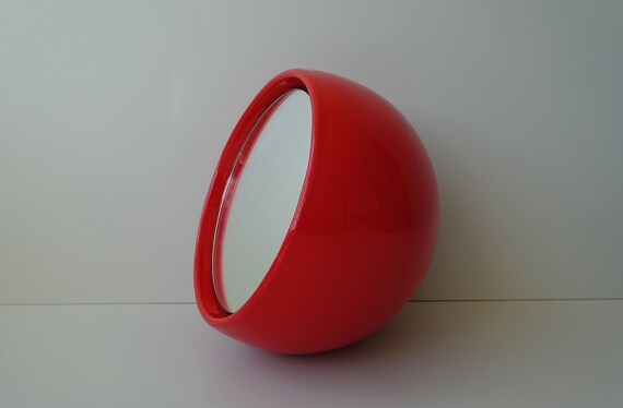 Very Rare and Stunning Red Ceramic Table Mirror Forum Form B. | Etsy