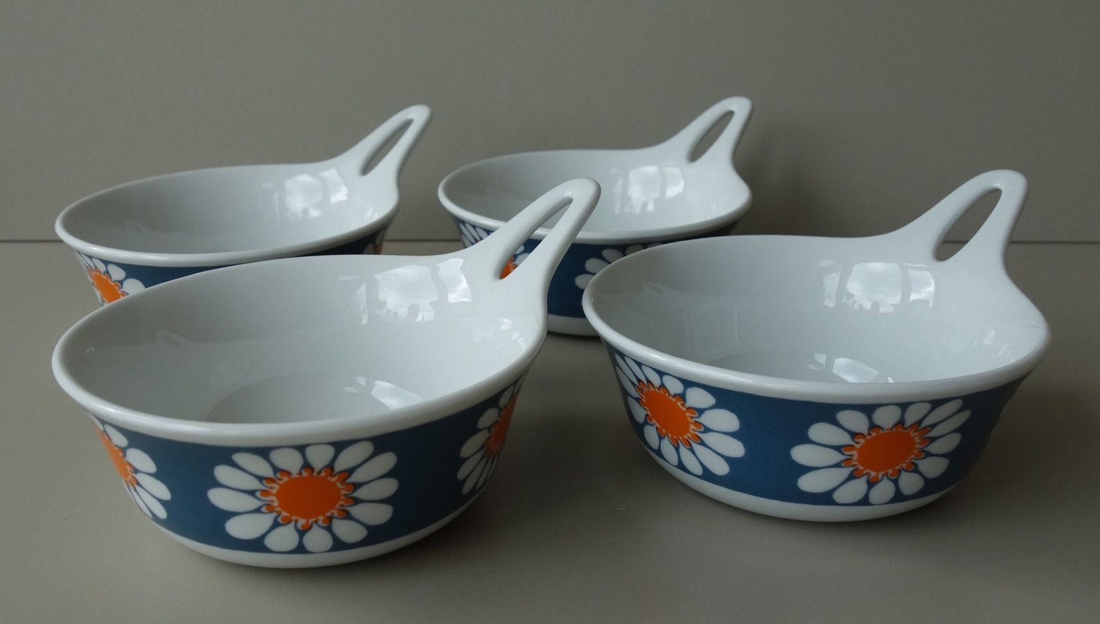 Daisy Vintage Set of 4 Four Small Sauce Pan Pans With Handle - Etsy