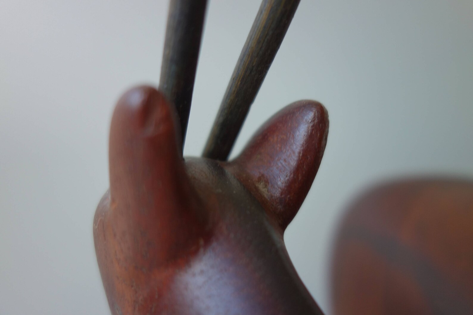 Two wooden hand carved made oryx gemsbok antelope mopane | Etsy