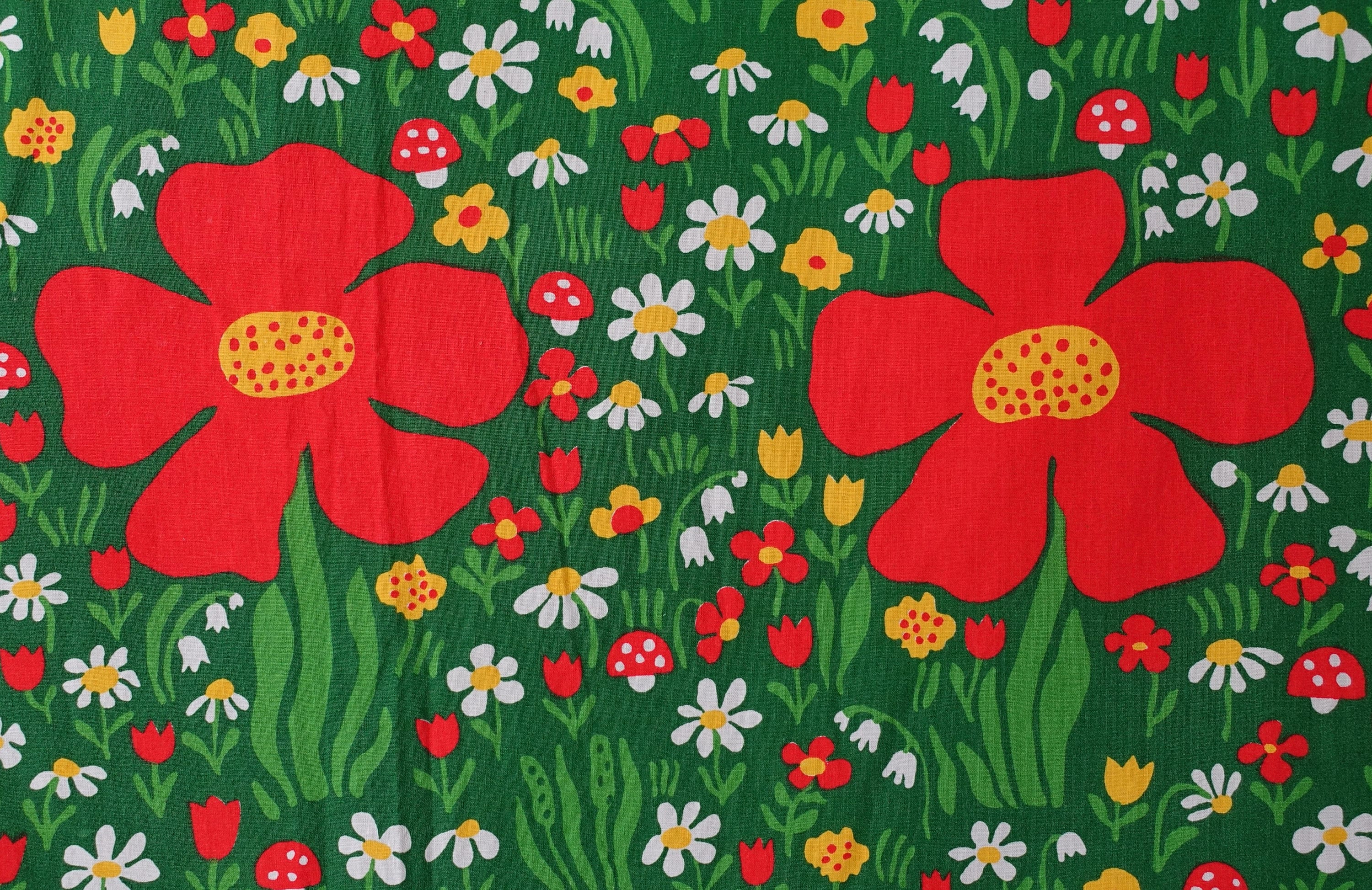 Exc. Condition Anna-lena Emdén IKEA Great Flower Patterned Large Piece ...