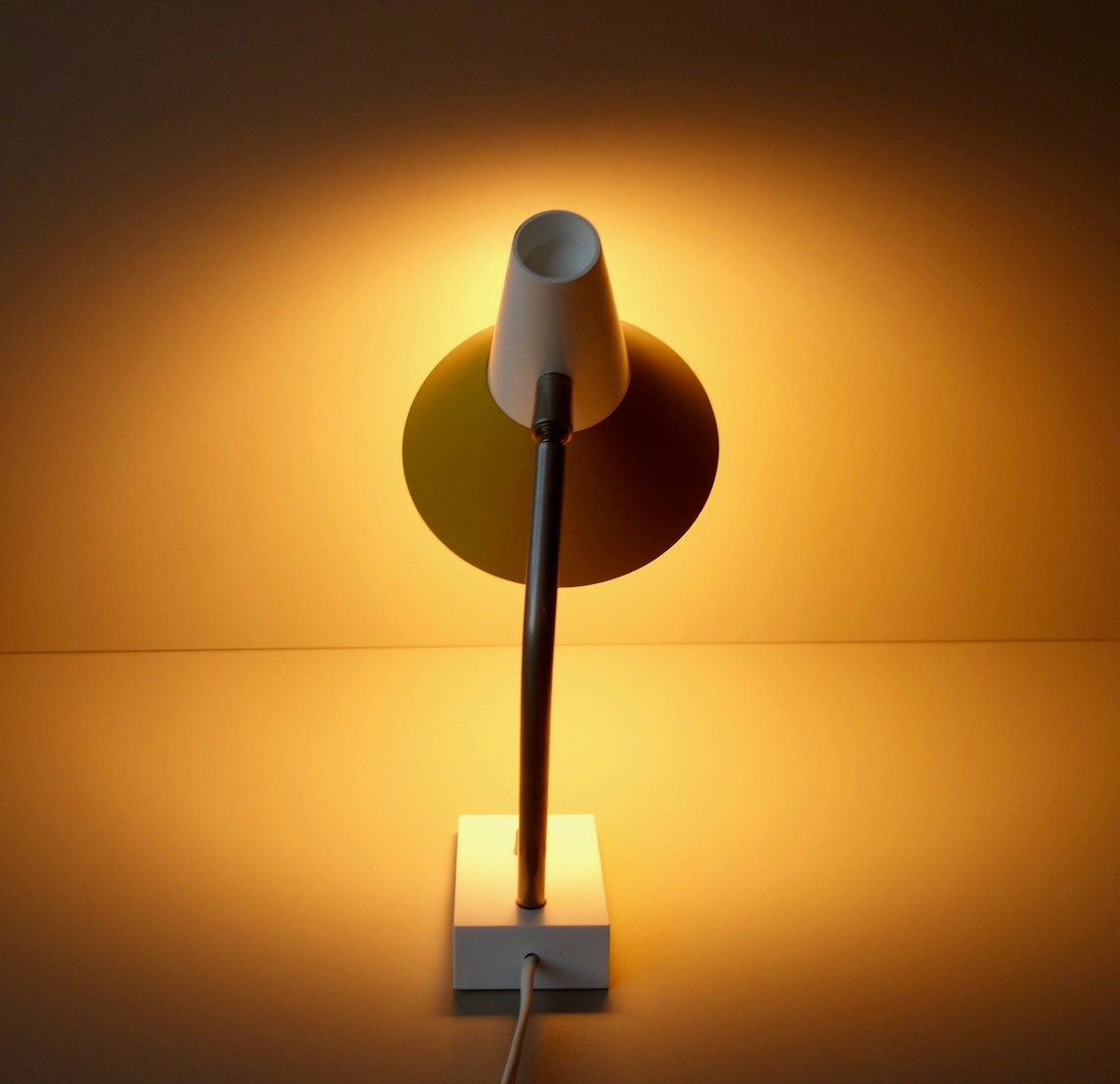 Pretty White & Yellow Adjustable Table Working Desk Lamp Light - Etsy