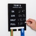 Personalised Chalkboard Wooden Scoreboard Games Room Chalkboard ...