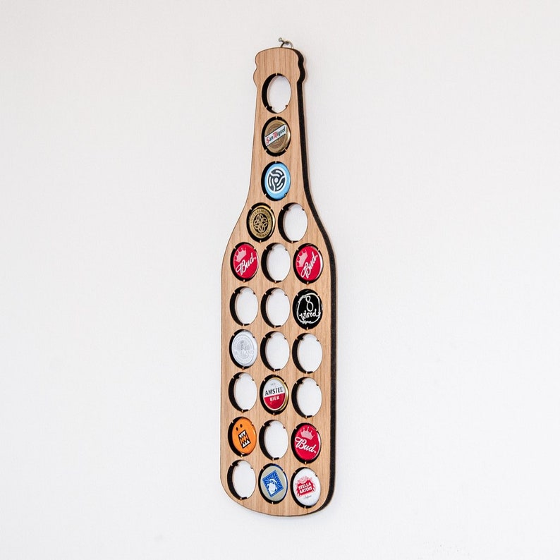 Beer Cap Beer Bottle Shape Wall Hanging Gifts for Him Beer Cap - Etsy