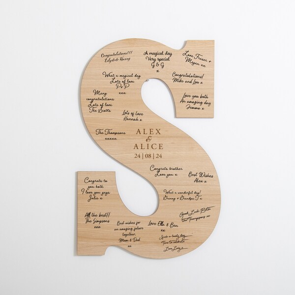 Initial Guest Book - Etsy