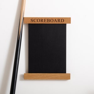 Personalised Chalkboard Wooden Scoreboard Games Room Chalkboard ...