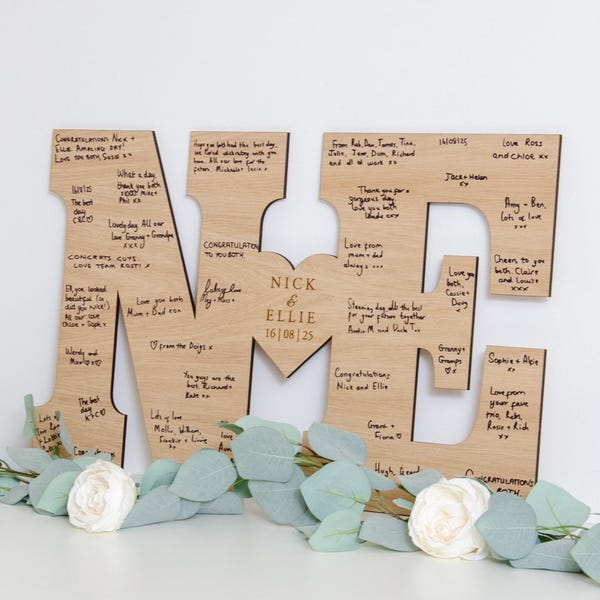 Initial Guest Book - Etsy
