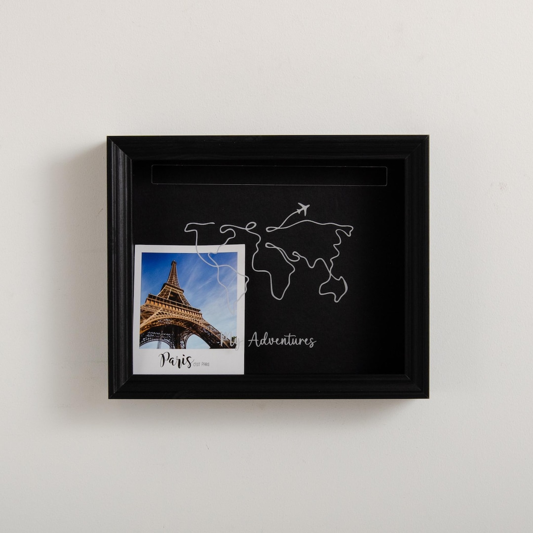 Personalised Adventure Memory Box | Travel Ticket & Photo Frame ...